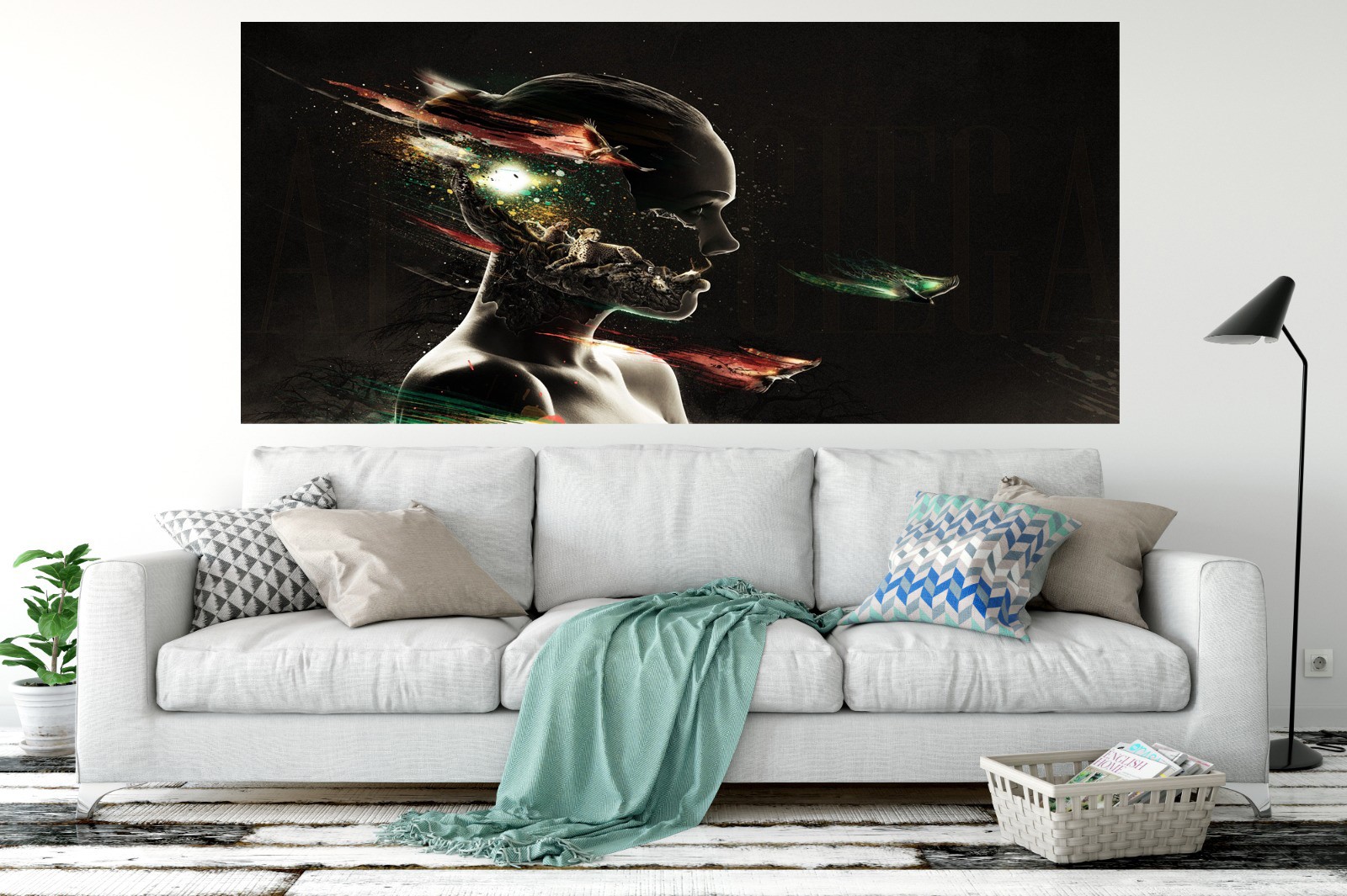 pop-32 תמונת קנבס פנורמית » B Glass Design - המרכז הישראלי להדפסה על זכוכית
